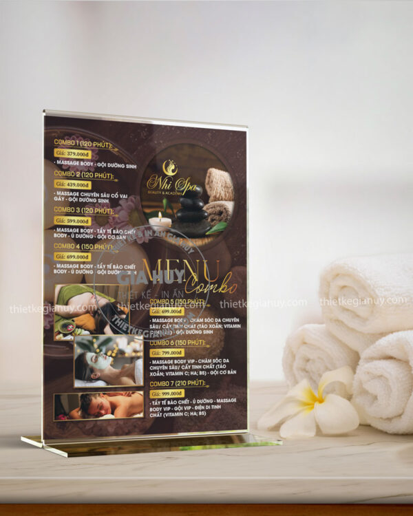 Thiết Kế Menu Spa Chuyên Nghiệp: Nâng Tầm Thương Hiệu & Thu Hút Khách Hàng