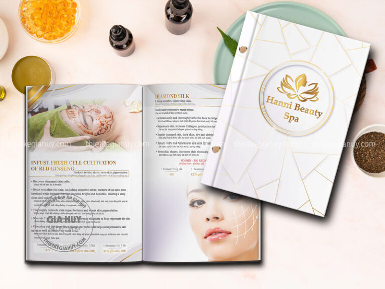 Top các menu spa thiết kế chuyên nghiệp, mẫu HOT - Bìa Menu