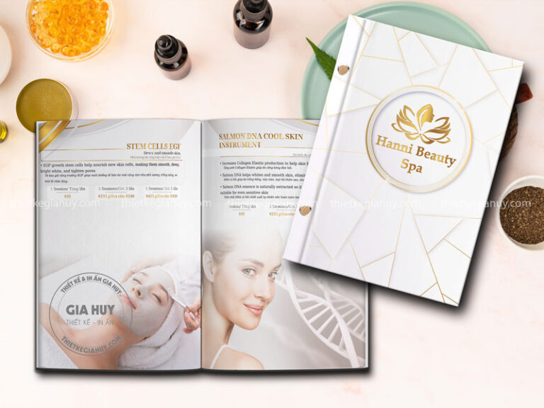 Top các menu spa thiết kế chuyên nghiệp, mẫu HOT - Bìa Menu