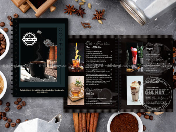 Top 10 mẫu menu cà phê tốt nhất hiện nay - Bìa Menu