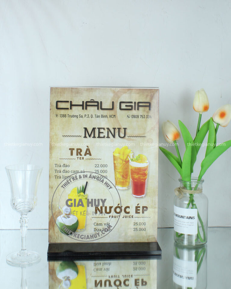 Top 10 mẫu menu cà phê tốt nhất hiện nay - Bìa Menu