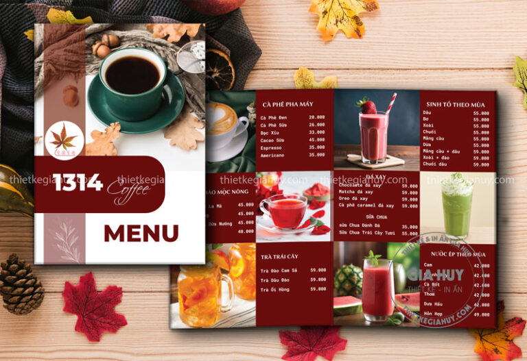 Top 10 mẫu menu cà phê tốt nhất hiện nay - Bìa Menu