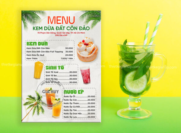 Top 10 mẫu menu cà phê tốt nhất hiện nay - Bìa Menu