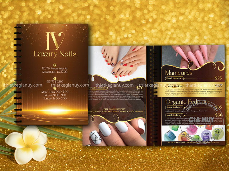 Menu Nails - Nghệ Thuật Trên Những Ngón Tay - Bìa Menu